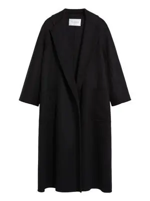 Max Mara Max Mara Ludmilla Belted Long Coat Black