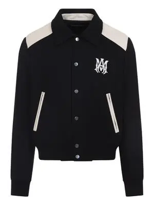 Amiri Ma Embroidered Bomber Jacket - Black