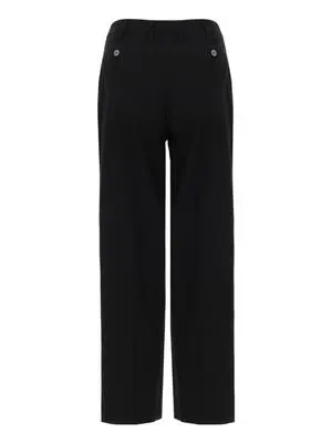 PT TORINO Straight-leg Pleated Trousers - Black