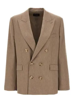 Andamane Pixie Suit Coat - Brown
