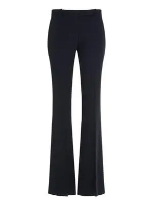 Alexander McQueen Crepe Flared Pants - Black