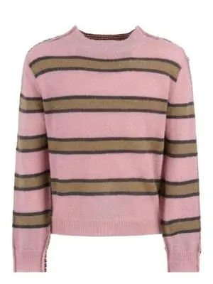 Marni Striped Knit Jumper - Pink