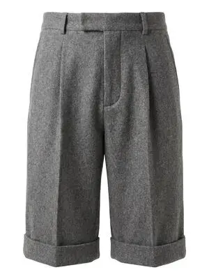 Gucci Mid Rise Tailored Shorts - Gray