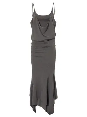Attico Maxi Slip Dress - Black
