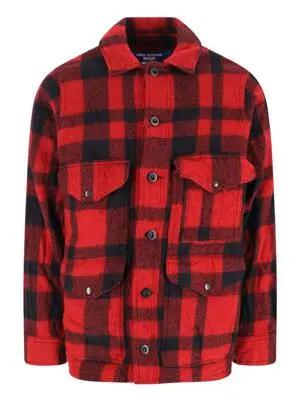 Junya Watanabe Checked Straight Hem Shirt - Red