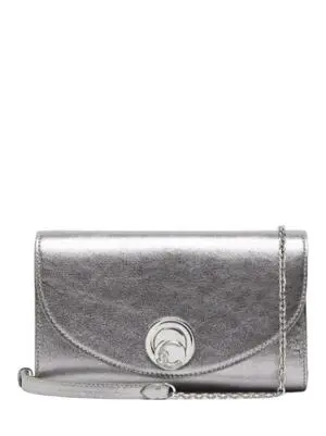 COCCINELLE Nikla Foldover Small Crossbody Bag - Gray