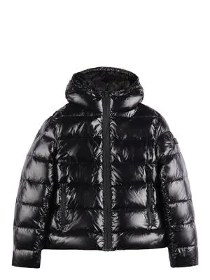 FAY Water Repellent Hooded Down Jacket - Black