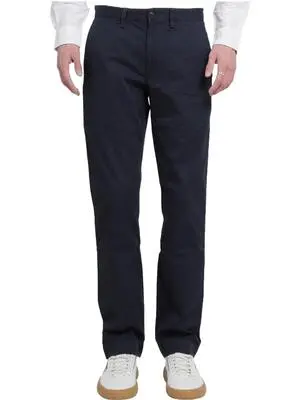 Polo Ralph Lauren Logo Patch Straight-leg Trousers - Navy Blue