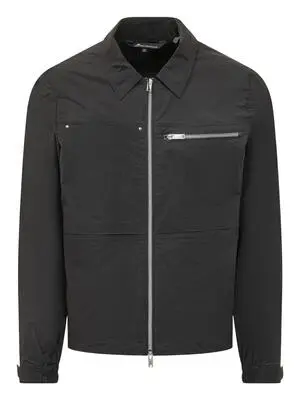 Moose Knuckles Collared Zip-up Jacket - Black