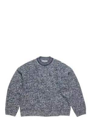 Acne Studios Crewneck Jacquard Jumper - Blackbird Blue/multicolour
