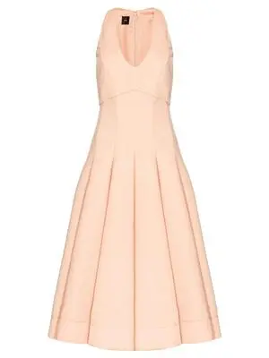 Pinko Sleeveless Pleated Midi Dress - Light Pink