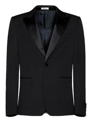 Alexander McQueen Single-breasted Tailored Blazer - Black