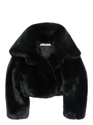 Acne Studios Fluffy Faux Fur Jacket - Black