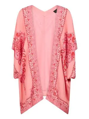 Etro Tonal Placed Printed Robe - Pink