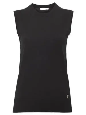 Chloé Sleeveless Knitted Top - Black