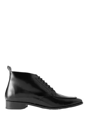 Tove Verone Leather Lace-up Ankle Boots - Black