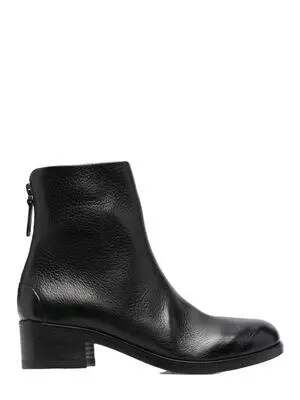 Marsèll Round Toe Zip Up Ankle Boots - Black