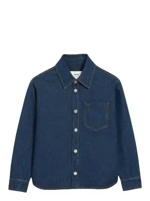 Ami De Coeur Denim Overshirt - Indigo
