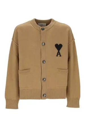 AMI Ami Paris Ami De Coeur Buttoned Cardigan