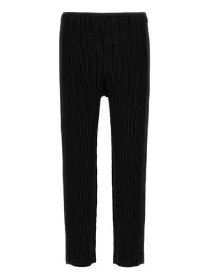 Issey Miyake Homme Plissé Pleated Trousers - Black