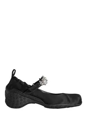 Simone Rocha Embellished Ballet Flats - Black