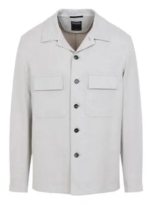 Zegna Overshirt Pocket Shirt - White