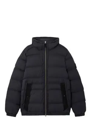 Stone Island Hooded Panelled Jacket - Black