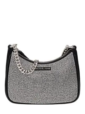 Michael Kors Embellished Chain Shoulder Bag - Black