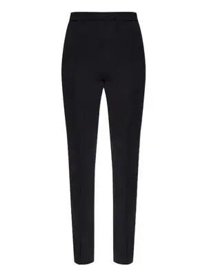 Moncler Pleated Slim-fit Trousers - Black