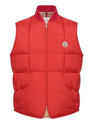 Moncler Elberton Quilted Down Vest - Red
