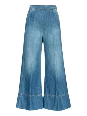 Pinko Denim Palazzo Jeans - Blue