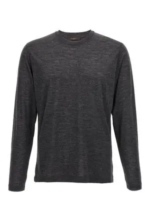 ZANONE Zanone Virgin Wool Long-Sleeve T-Shirt
