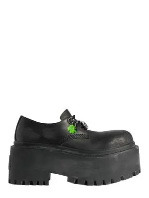 Balenciaga Strike Platform Derby Lace-up Shoes - Black