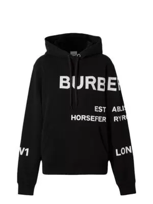 Burberry Horseferry Print Hoodie - Black