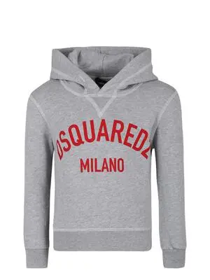 Dsquared2 Long Sleeve Hooded Hoodie - Gray
