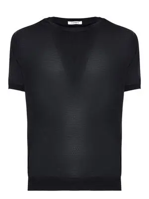 KANGRA Crewneck Short Sleeve Knitwear - Dark