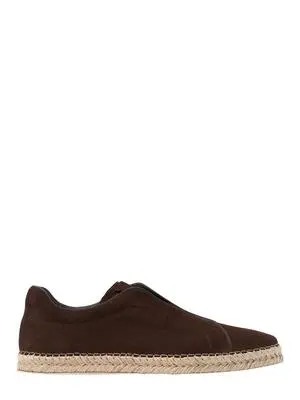 SCAROSSO Round Toe Casual Espadrilles - Black