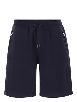 Brunello Cucinelli Drawstring Shorts With Zip Pockets - Black