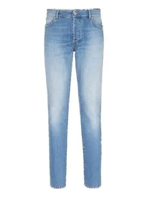 Balmain High-waist Slim-fit Jeans - Blue