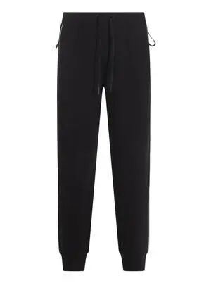 Moncler Jersey-texture Track Pants - Black