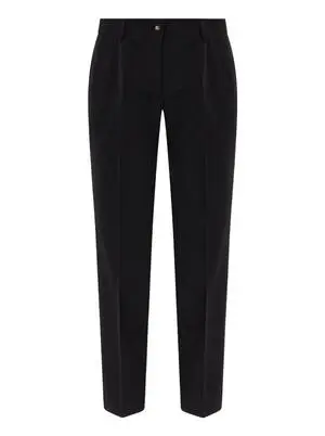 Dolce & Gabbana Kate Pleated Low-rise Trousers - Black