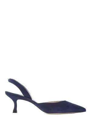 Manolo Blahnik Carolyne 50 Slingback Heels - Black