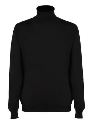 Kiton Knitted Turtleneck Jumper - Black