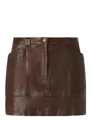PINKO Pinko Leather Mini Skirt