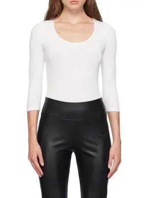 Wolford Tokio Seamless Round Neck Jumpsuit - White