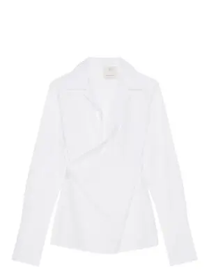 Givenchy Wrap Poplin Shirt - White