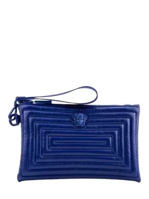 Versace Logo Handheld Bag - Blue