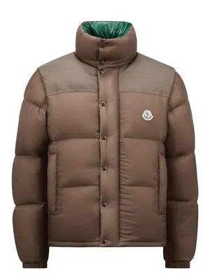 Moncler Verone Reversible Short Puffer Jacket - Brown