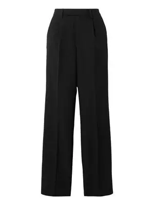 SHUSHU/TONG SHUSHU TONG High-Waisted Wool & Silk Blend Trousers