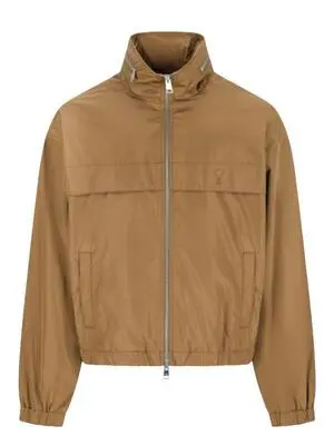 Ami Ami Paris Coupe Zip Windbreaker Brown